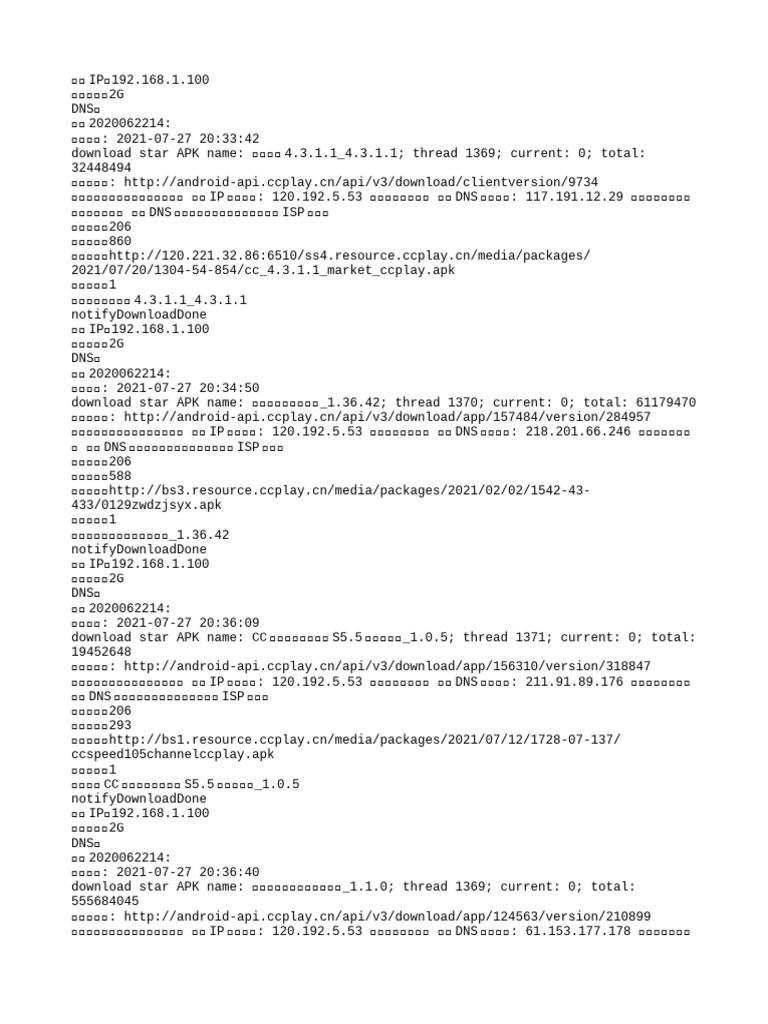 CC Download Record Log | PDF