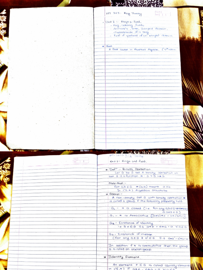 Ring Theory Notes Pdf