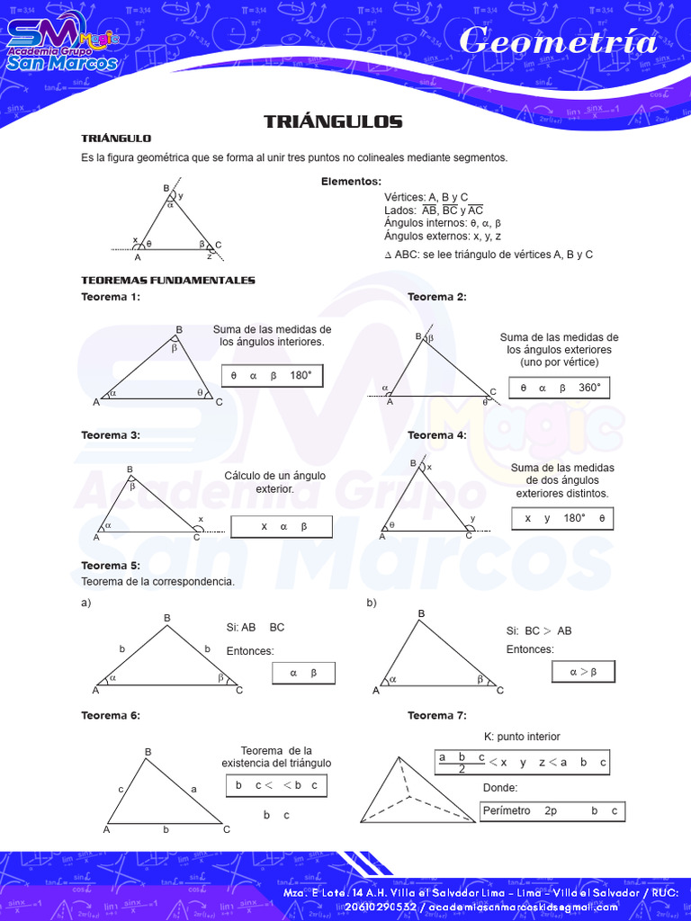 TRIÁNGULOS | PDF | Triángulo | Euclides