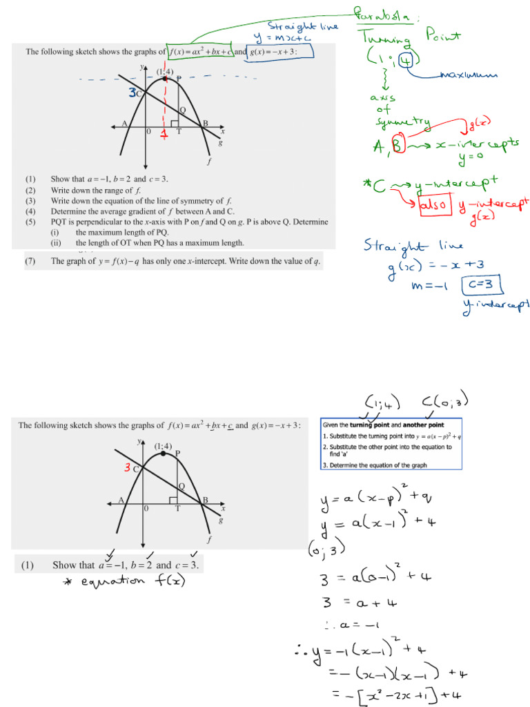 21 November - Lesson Notes - Grade 11 Functions | PDF