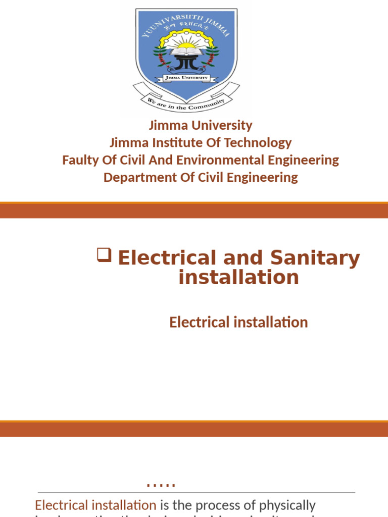 Electrical and Sanitary Installations Guide | PDF | Sanitary Sewer ...