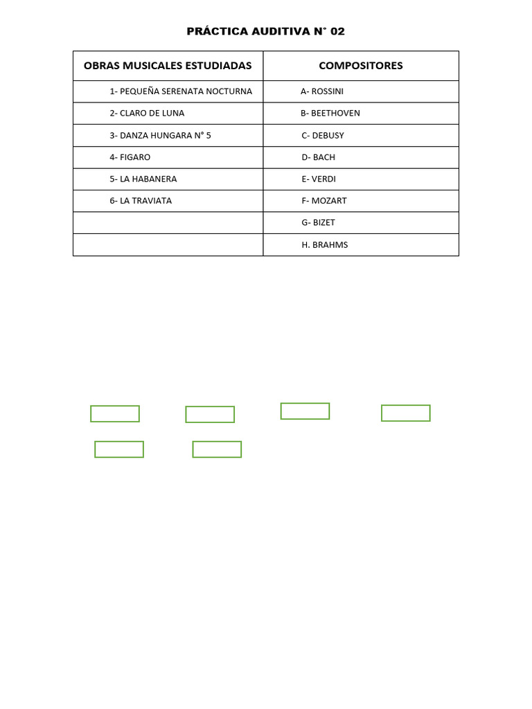 Practica Auditiva 02 | PDF