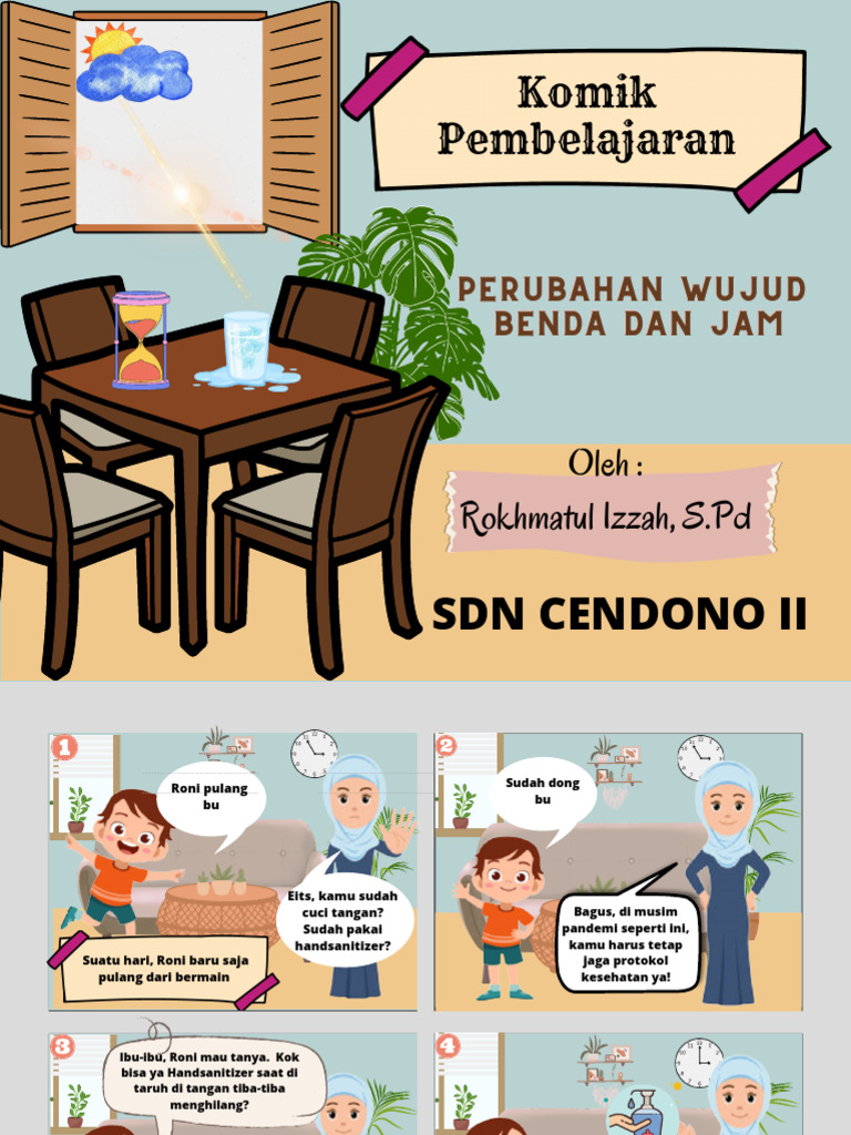 5.komik Pembelajaran-Perubahan Wujud Benda Dan Jam | PDF