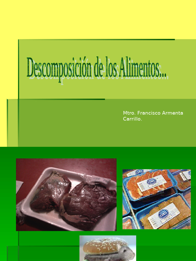 Ejemplos de descomposición de alimentos | PDF | Alimentos | Descomposición