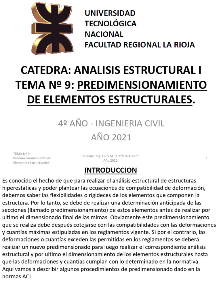 Analsis Estructural Tema 9 | PDF | Ingeniería mecánica | Ingeniería estructural