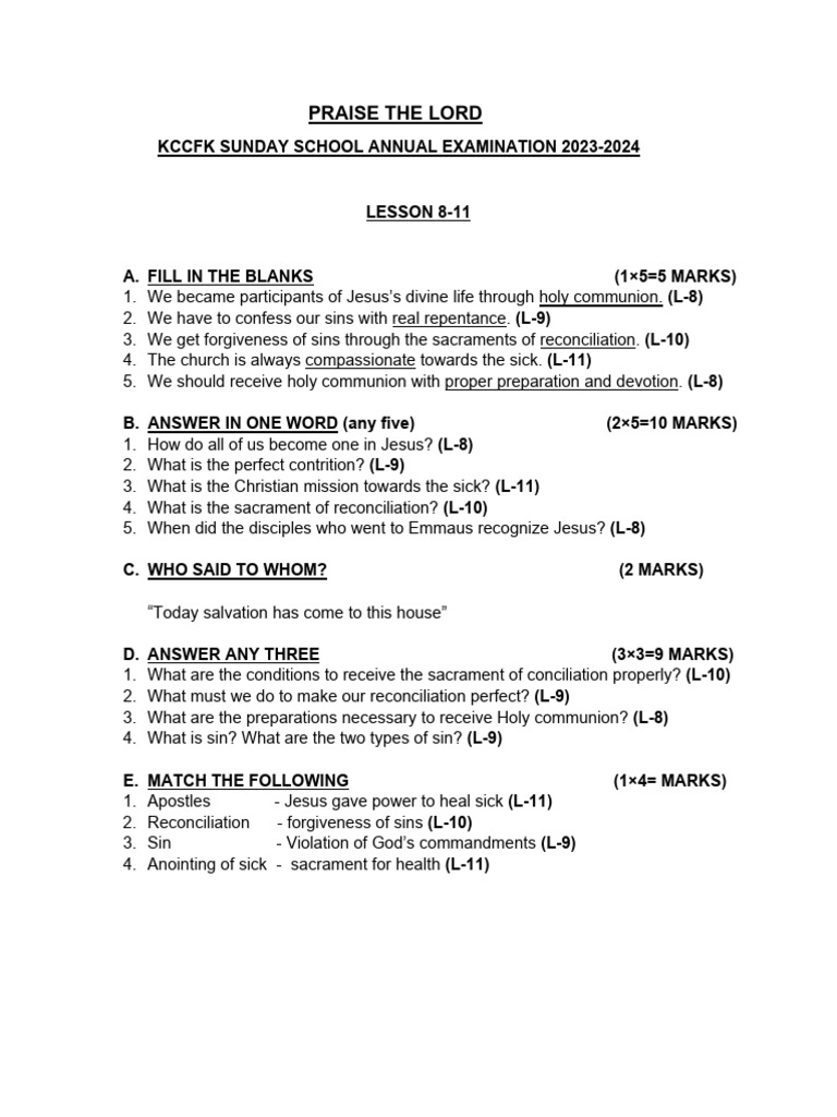 sunday school-annual | PDF