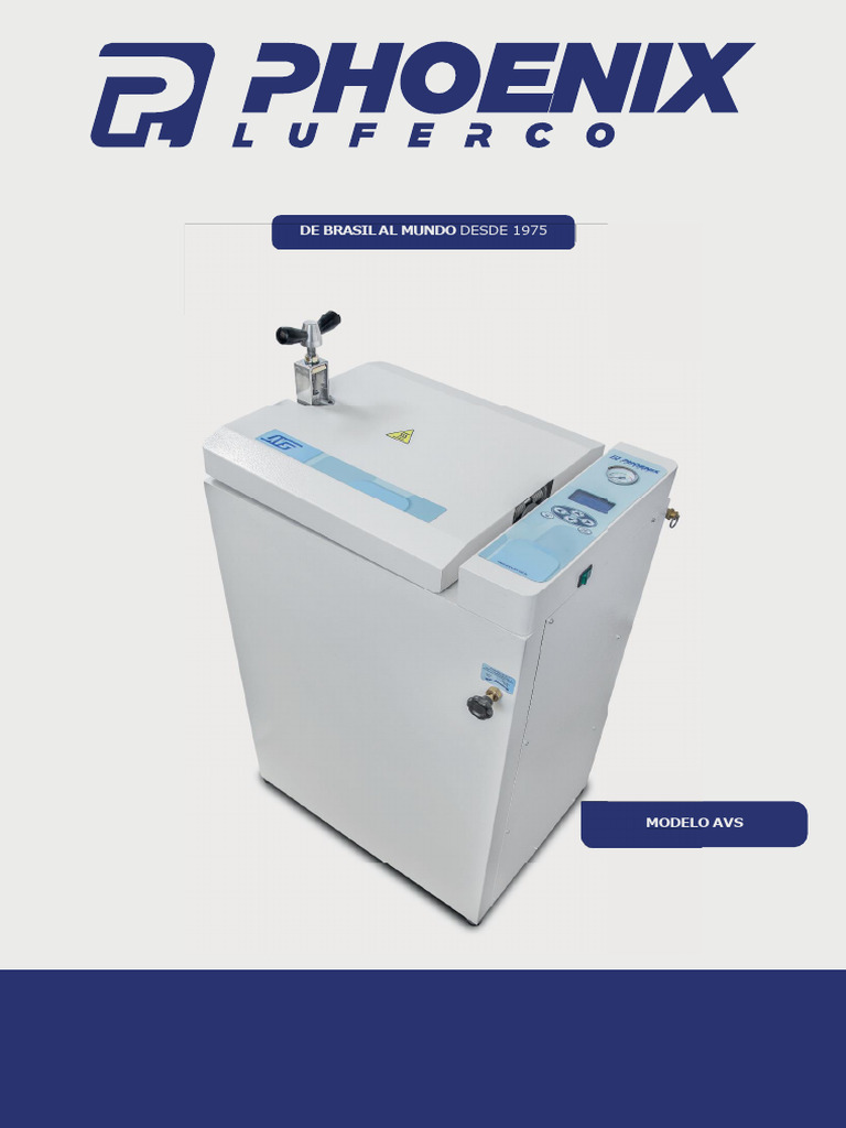 Autoclave AVS Phoenix | PDF | Acero | Esterilización (Microbiología)
