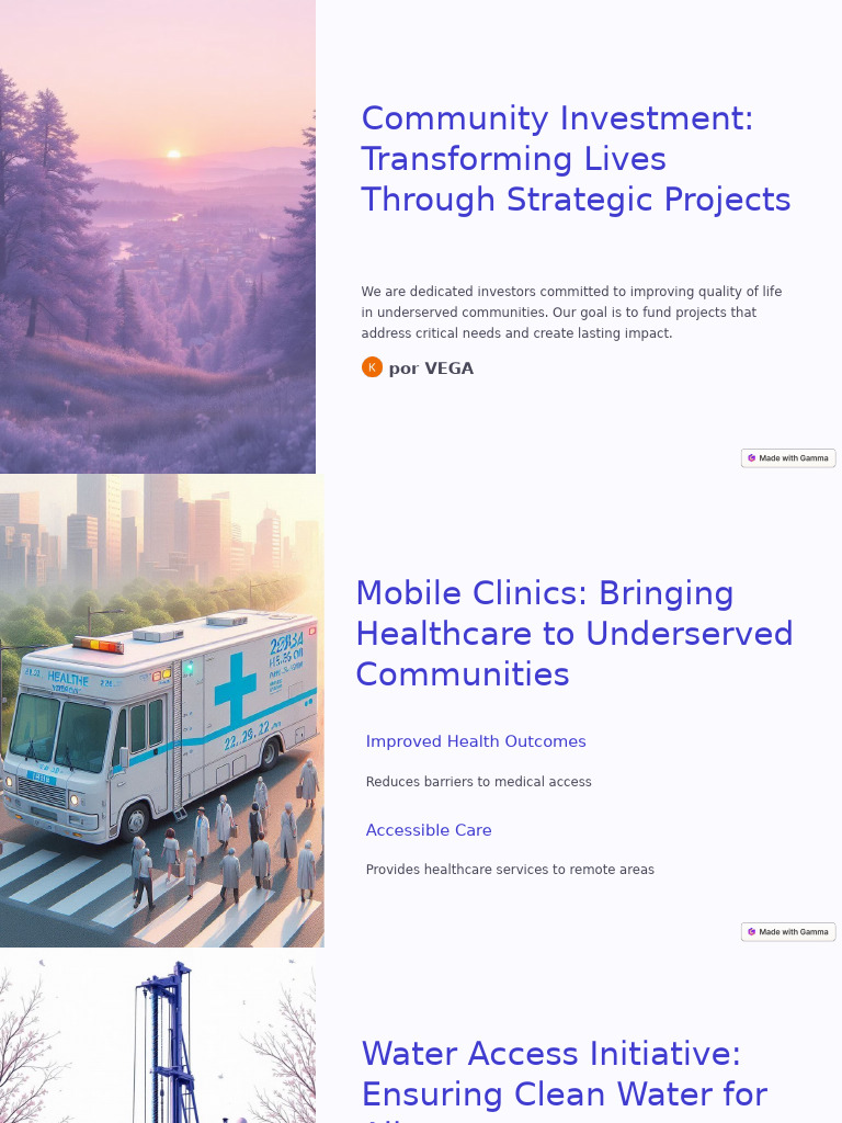Community Investment Transforming Lives Through Strategic Projects | PDF