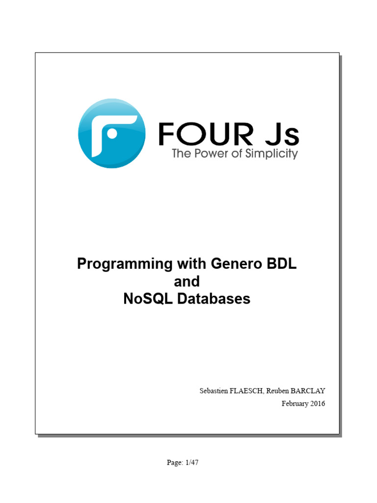 Genero NoSQL DBs | PDF | No Sql | Databases