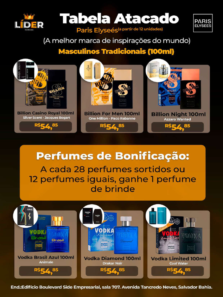 Tabela Paris Elysees 2025 (2) | PDF