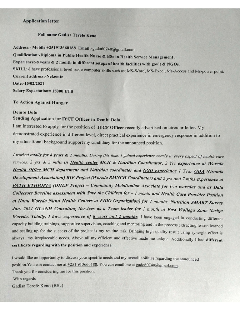 AAH Gadisa Terefe | PDF