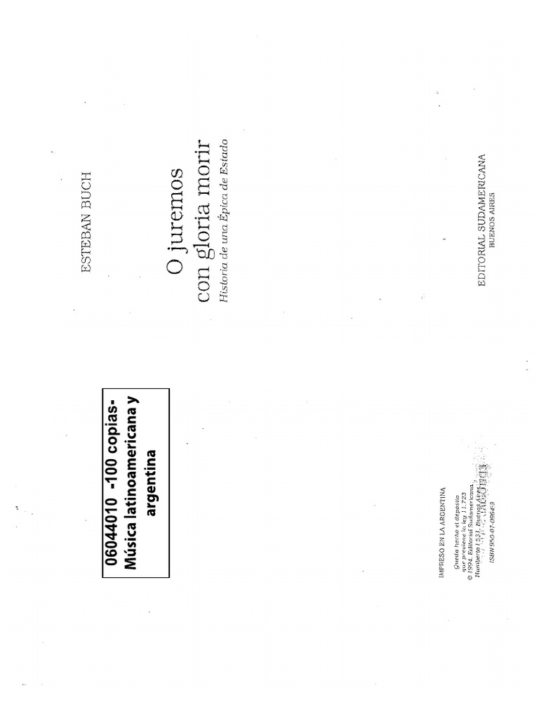 HMA UII BUCH (O Juremos Por Gloria Morir) (1) | PDF