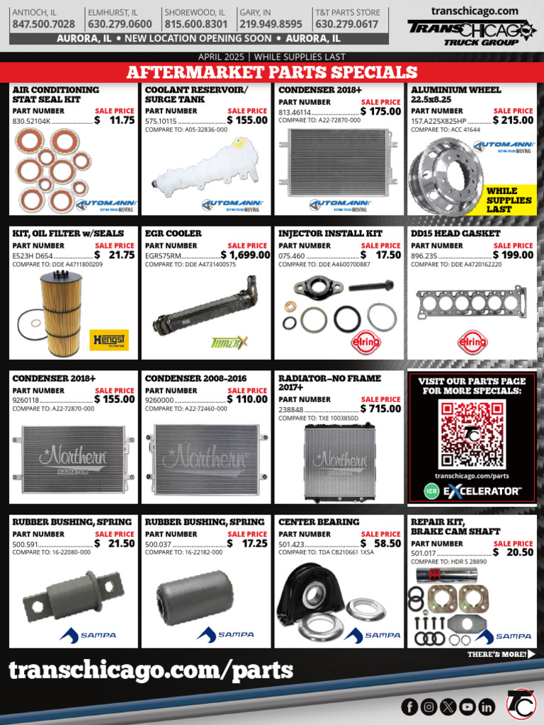 Apr2025 Aftermarket Parts Specials 002 | PDF | Automotive Industry ...