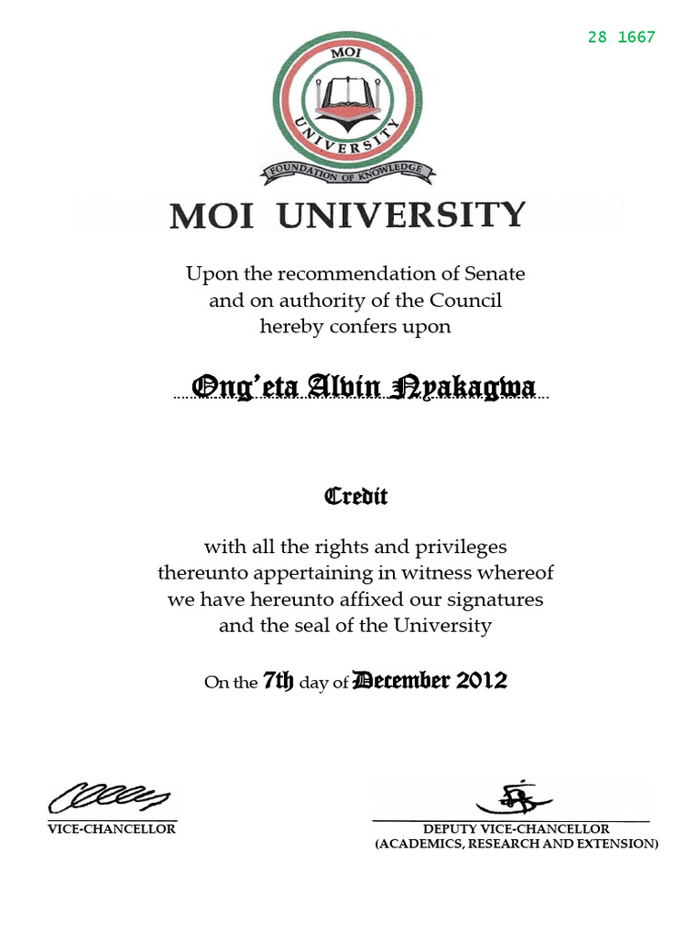 Alvin Dip Cert | PDF