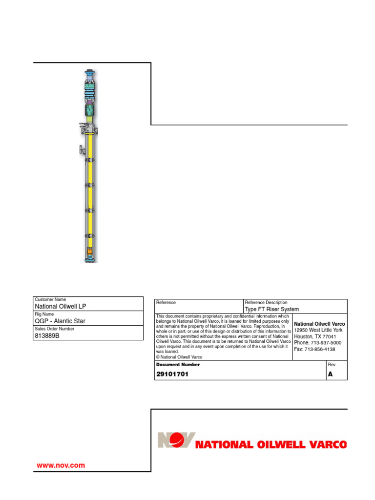 Riser Joint Nov Shaffer Modelo FT - Atlantic Star | PDF | Screw ...