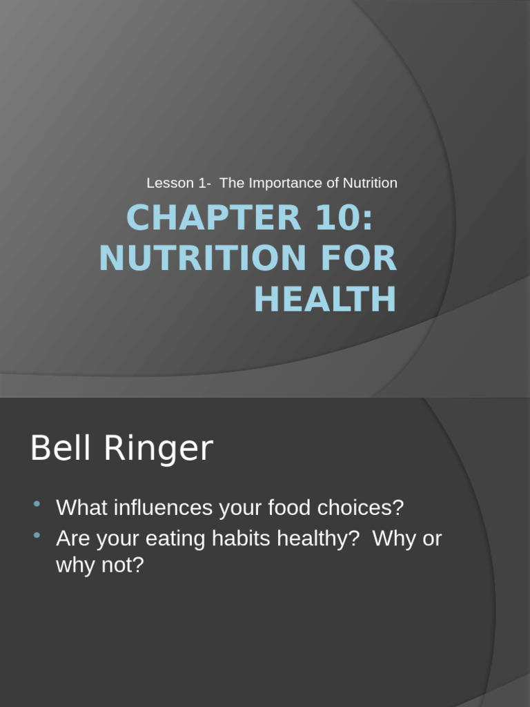 Chapter 10 - Lesson 1 | PDF