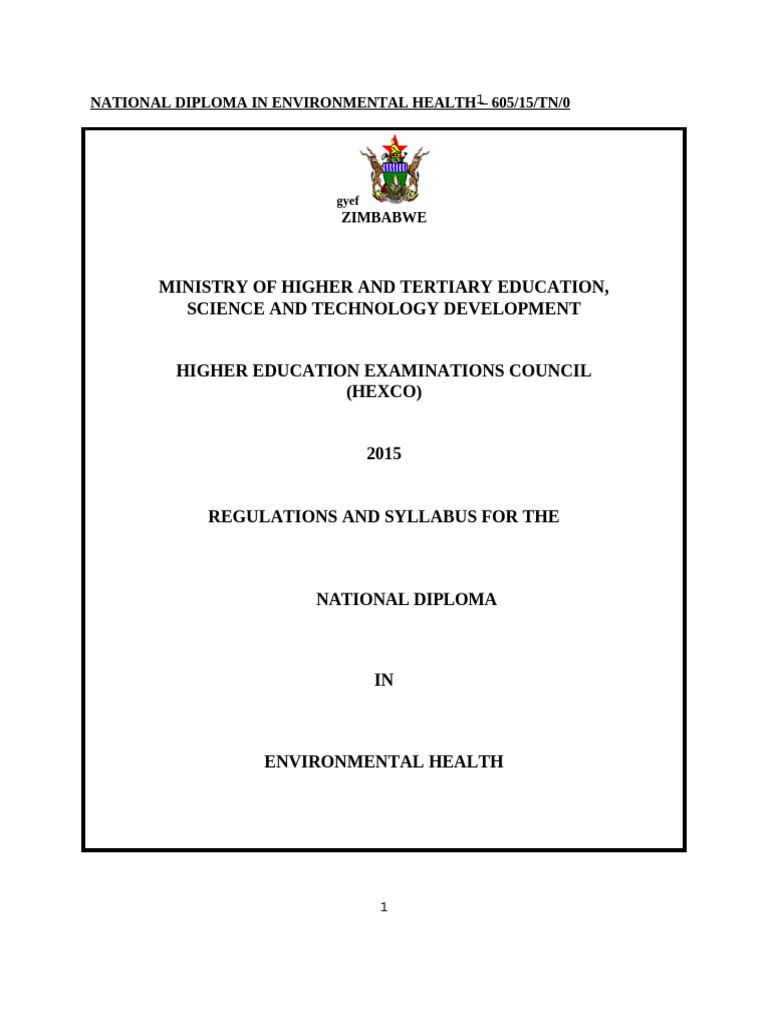 National Diploma in Environmental Health | PDF | Force | Momentum
