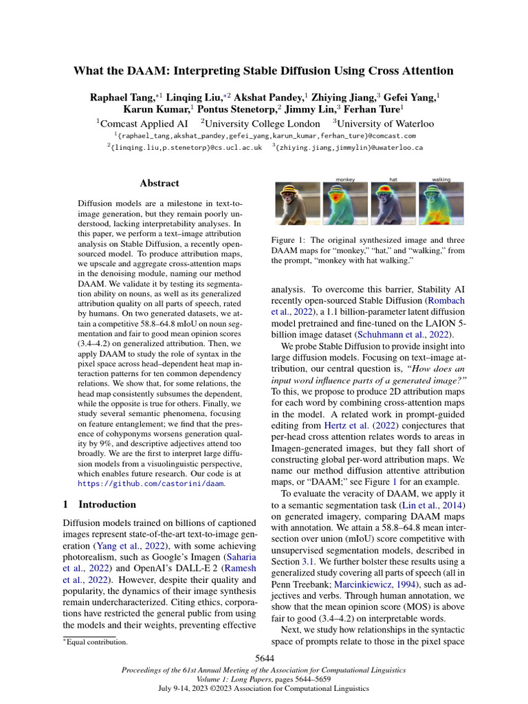 (ACL-2023) What The DAAM Interpreting Stable Diffusion Using Cross ...