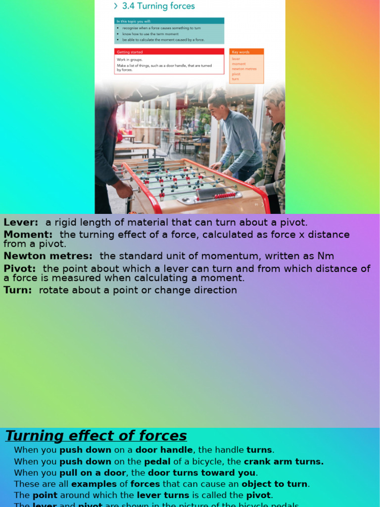 GR 8 - Unit 3.4 - Turning Forces | PDF