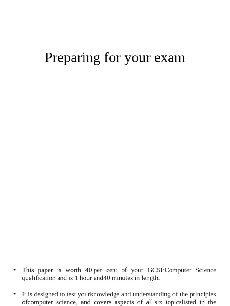 Preparing For Your Exam | PDF | Computer Network | Computer Security
