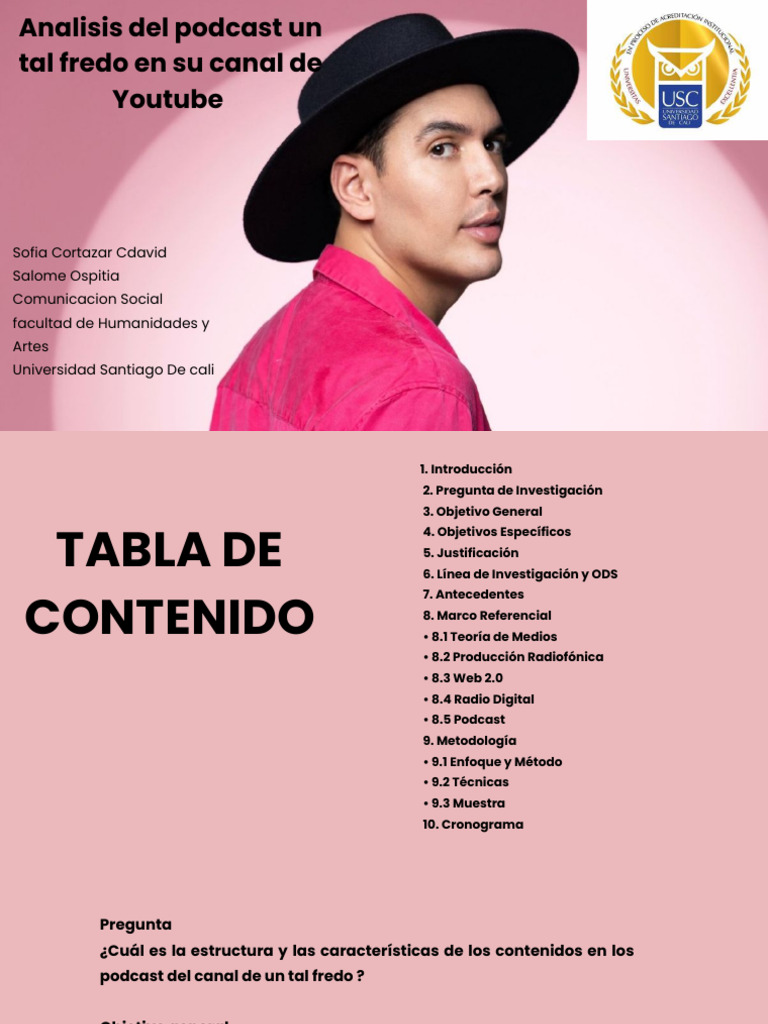 Análisis de Podcast "Un Tal Fredo" en YouTube | PDF | Multimedia ...