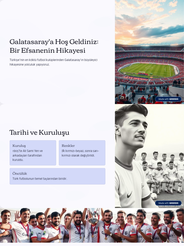 Galatasaray'a Ho - Geldiniz: Bir Efsanenin Hikayesi | PDF