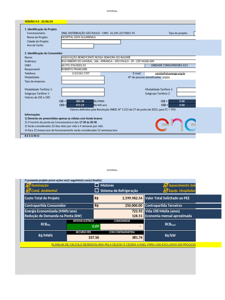 _ Planilha de RCB (3) | PDF | Lâmpada incandescente | Custo