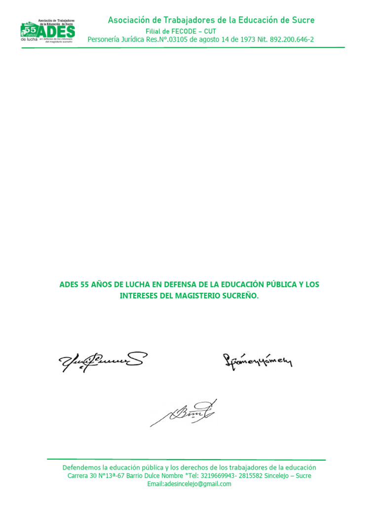 Circular N°18 Ades 2025 | PDF