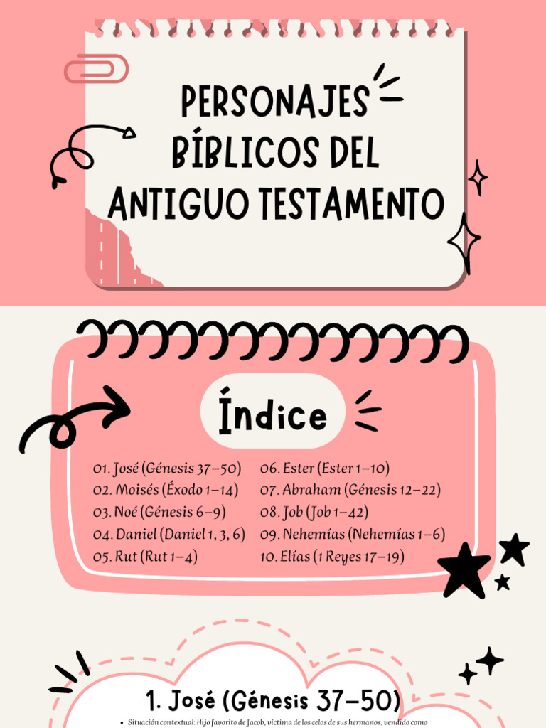 Personajes Del Antiguo Testamento | PDF | Esther | Libro de rut
