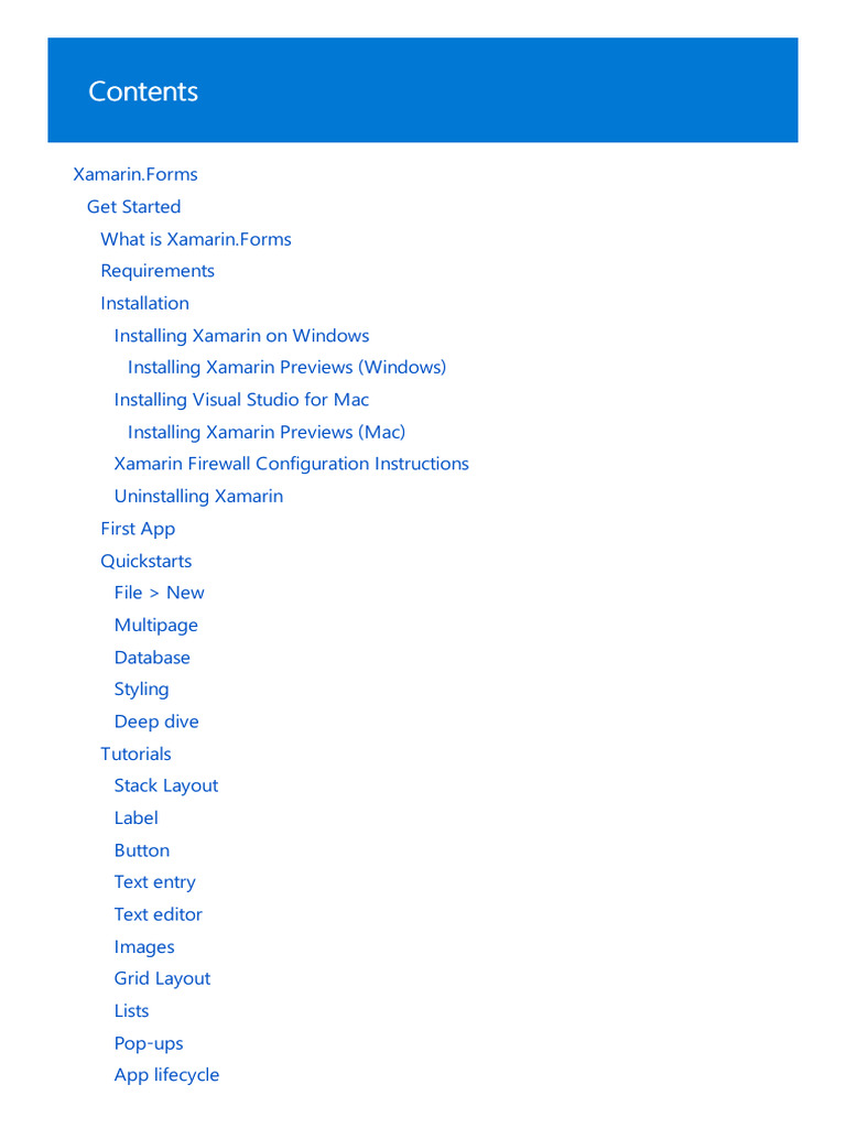 Xamarin Forms | PDF | Xamarin | Ios
