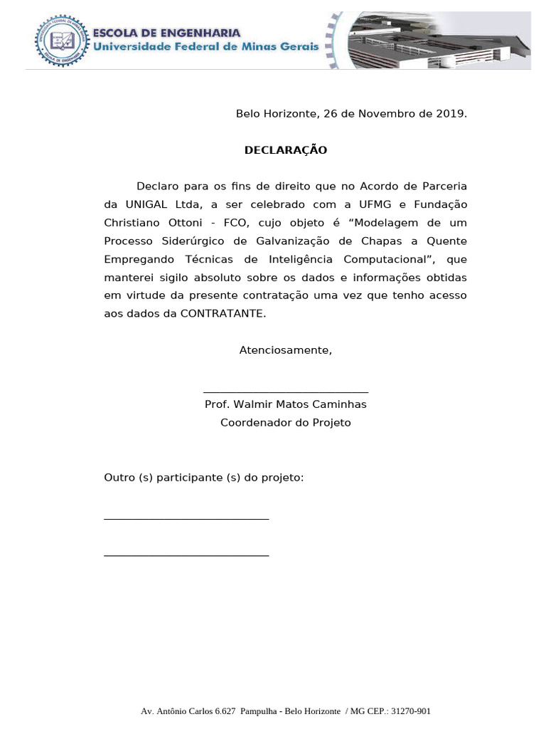 Termo de Sigilo | PDF