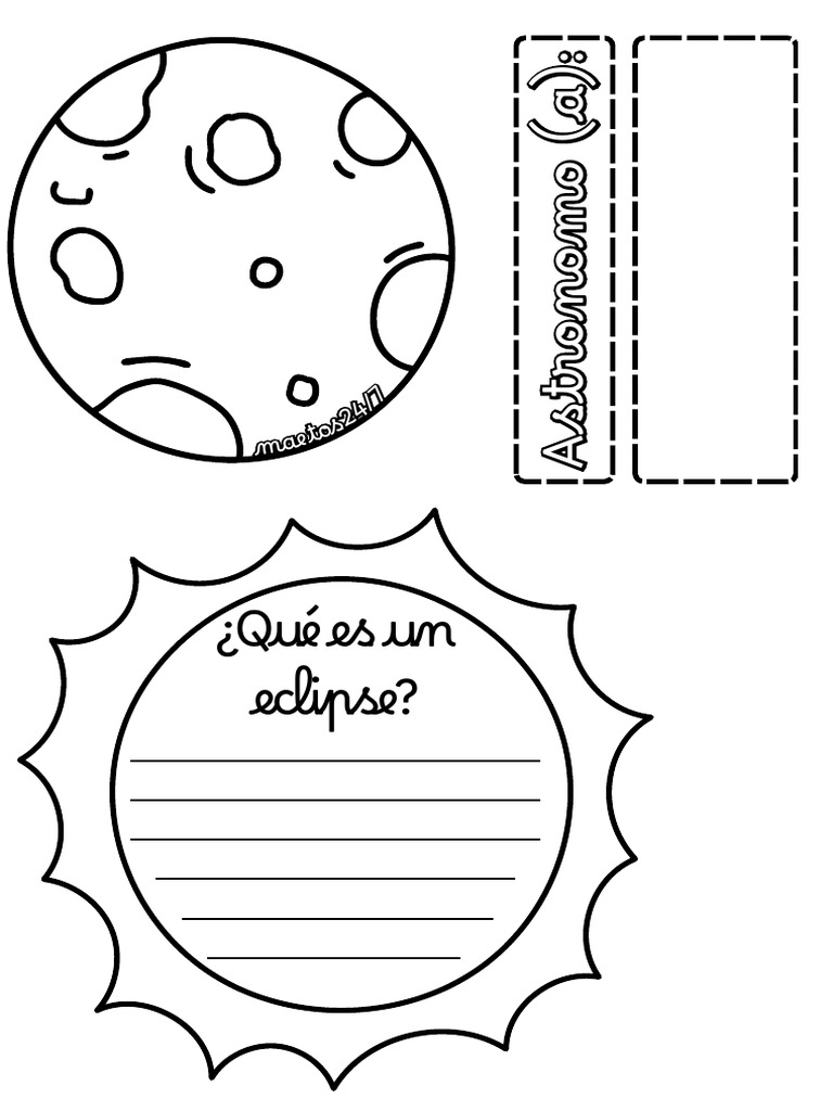 Lapbook de los eclipses | PDF