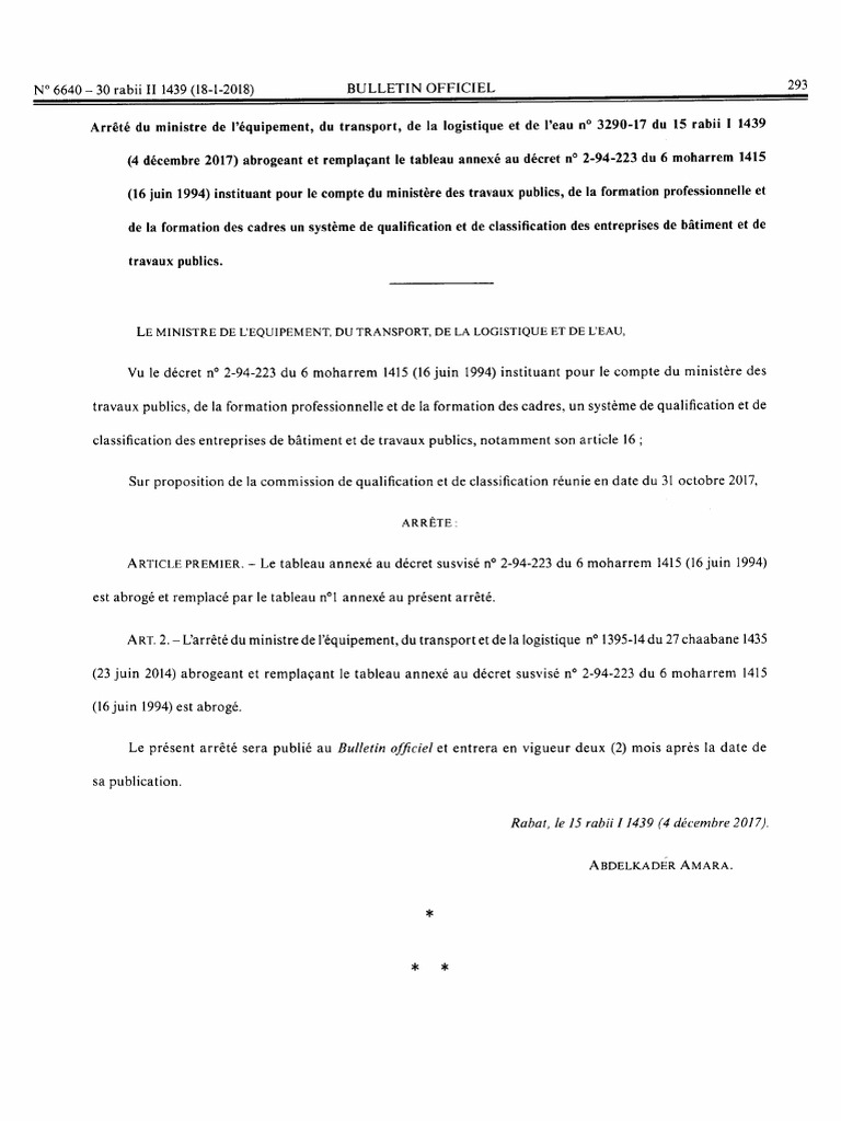 Tableau Qualif Classif Entreprises Dec2017 FR | PDF