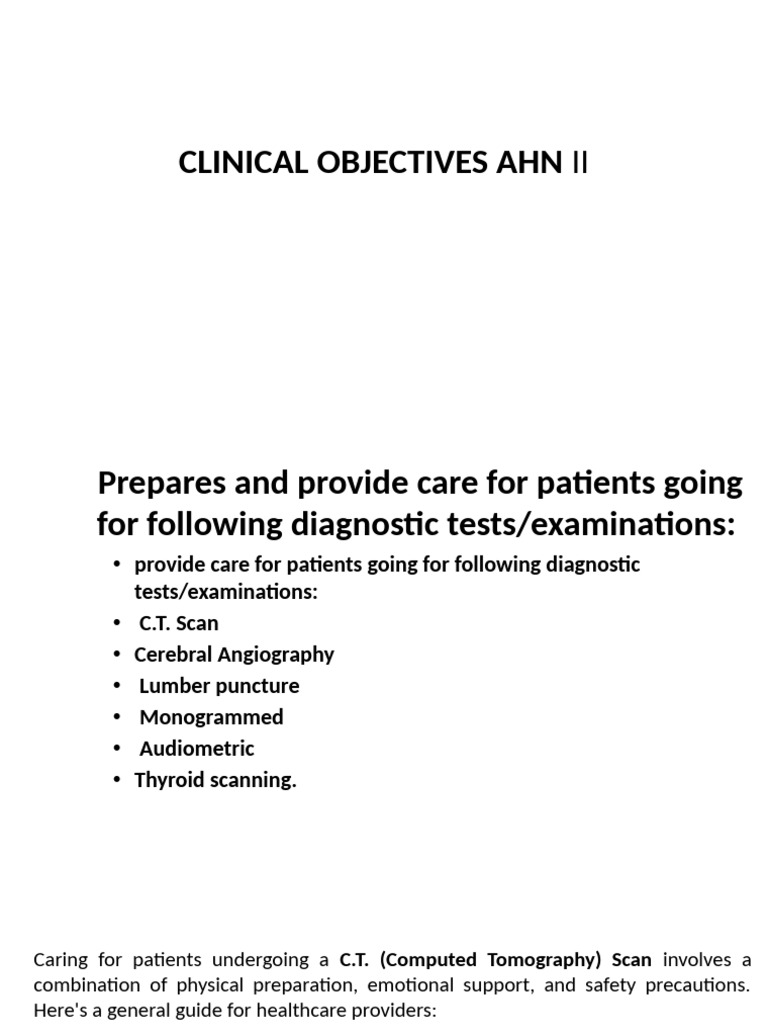 Clinical Objectives Ahn | PDF | Medical Specialties | Clinical Medicine