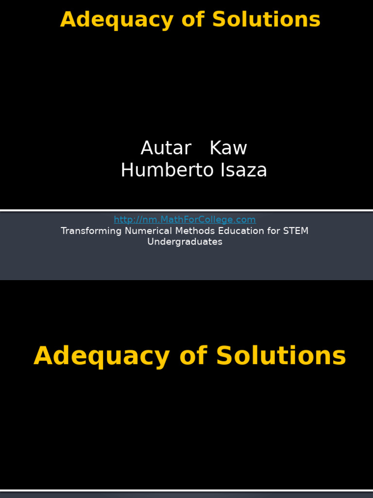 Mws Gen Sle PPT Adequacy | PDF | Matrix (Mathematics) | Norm (Mathematics)