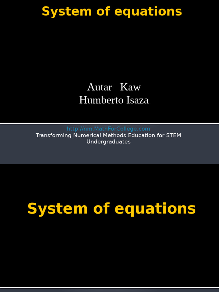 Understanding Systems of Equations | PDF | Matrix (Mathematics) | Equations
