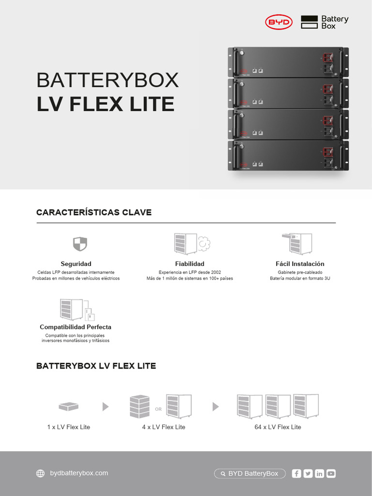 Ficha Técnica - Byd LV Flex Lite - Es | PDF | Electricidad | Energia electrica