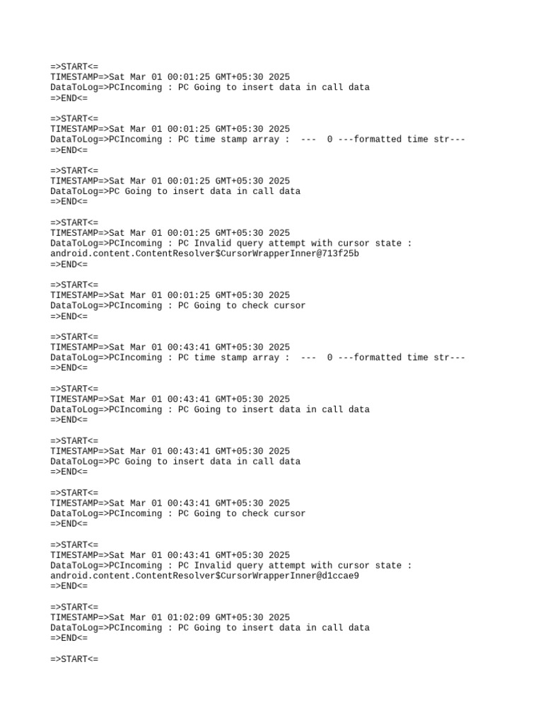 NSDMERPLogs - 2025 03 01 | PDF | Data Management | Computing