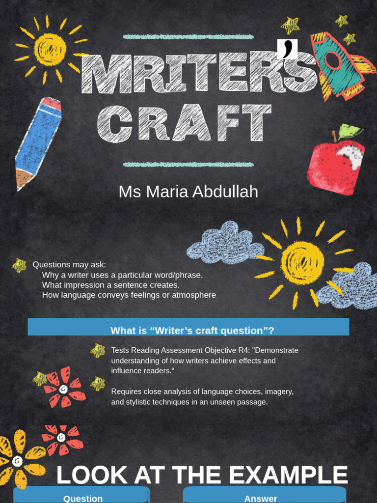 Analyzing Writer's Craft in Texts | PDF