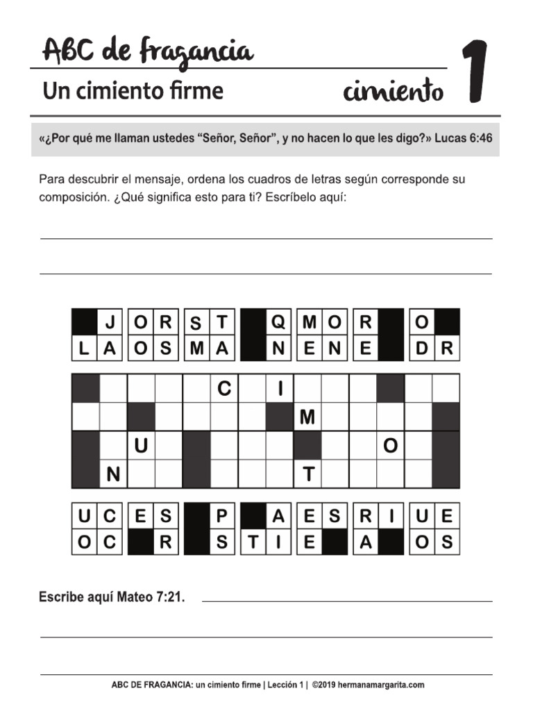 01-Fragancia-Cimiento-actividad | PDF