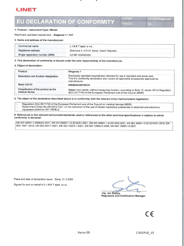 EU DECLARATION OF CONFORMITY Eleganza1 - ENpdf | PDF