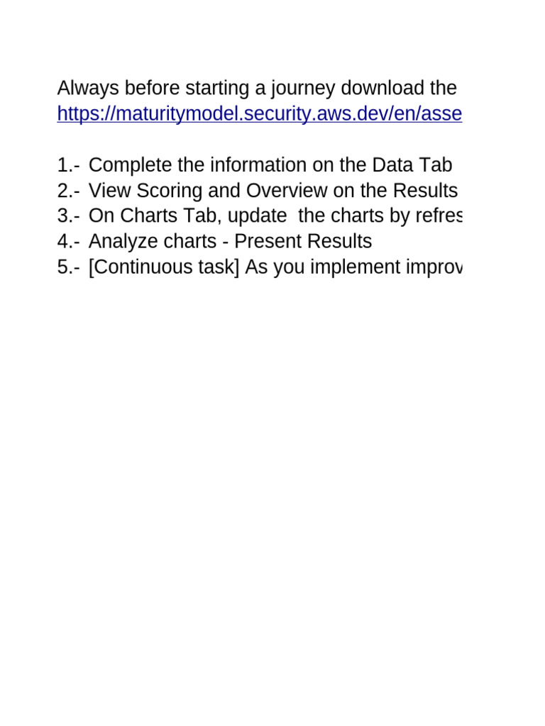 Aws Security Maturity Model Assessment Tool Excel.v6 | PDF | Security ...