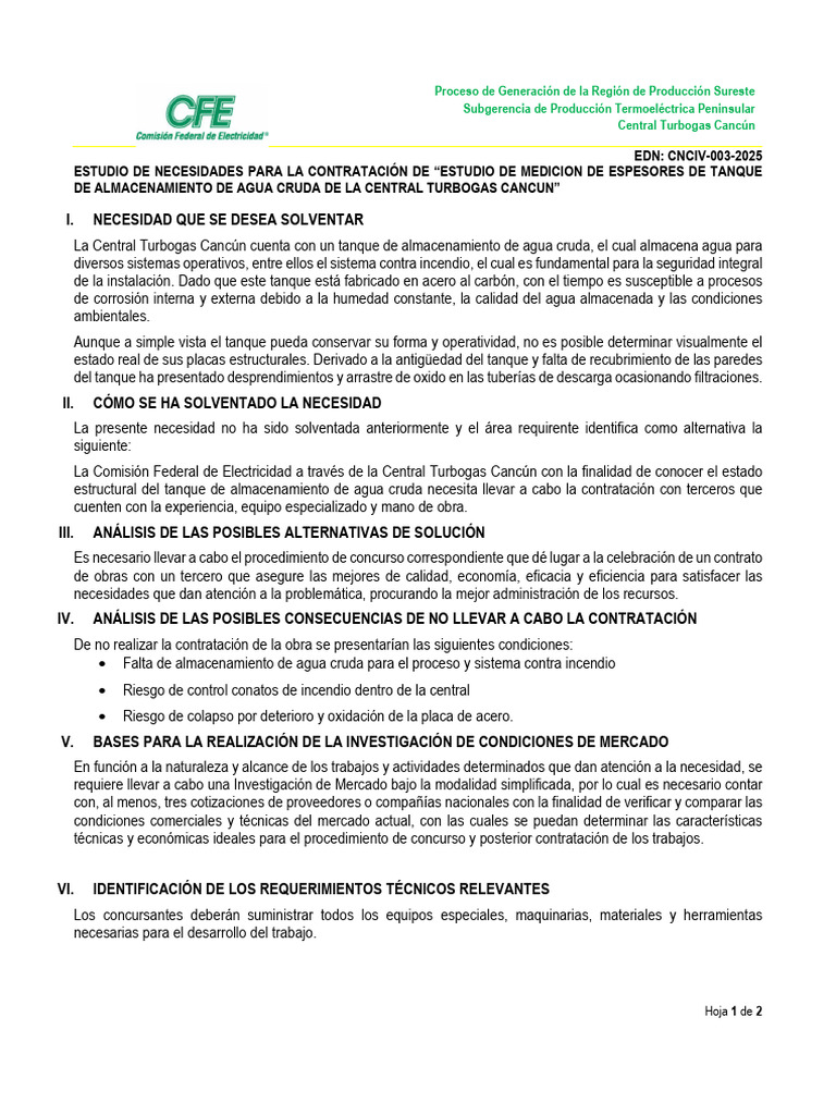 01 Edn Cnciv-003-2025 | PDF | Agua | Tanques