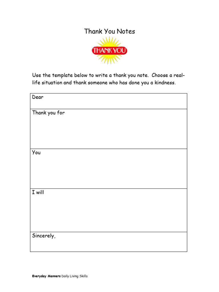 Thank You Template | PDF