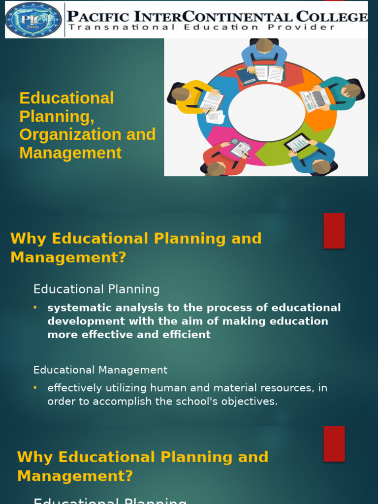 EDGMT 602 Educational Planning Organization and Management - Final1 ...