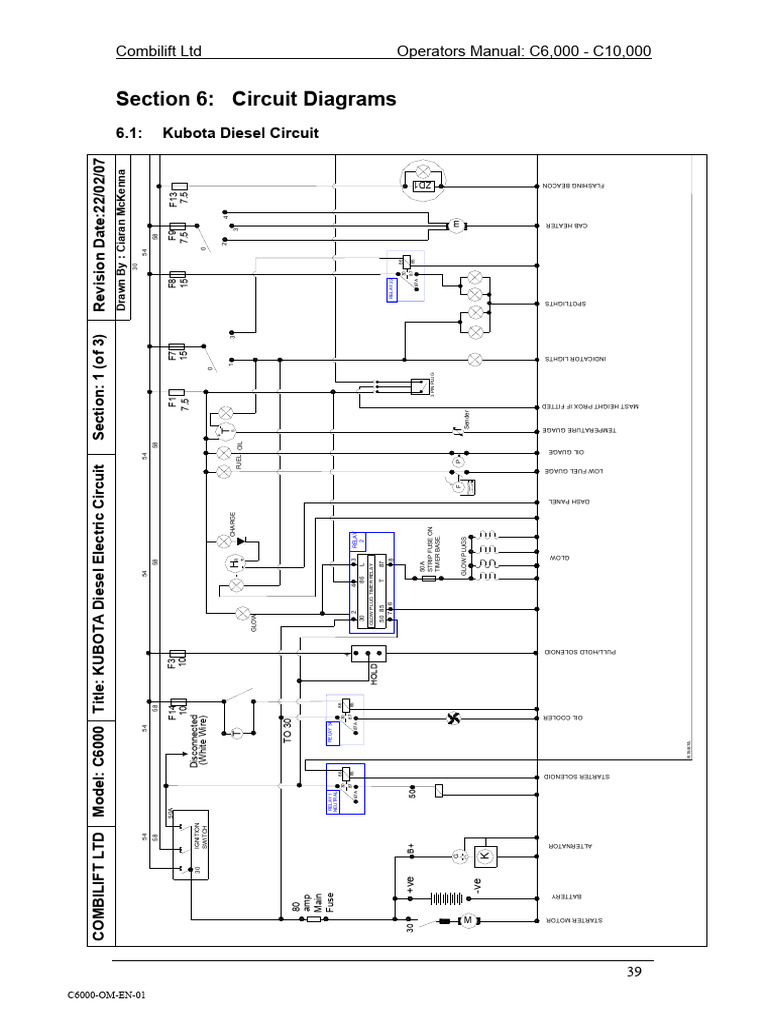COMBILIFT Electric Diagram | PDF | Relay | Motor Vehicle