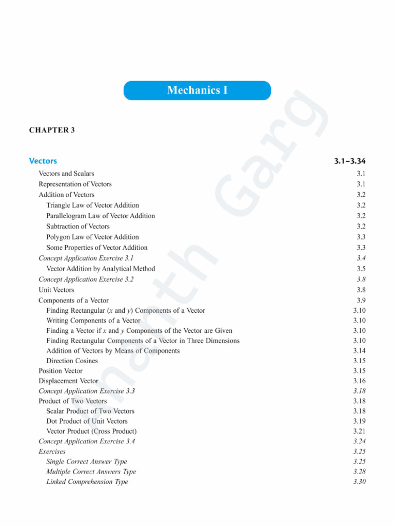 Vectors Chapter | PDF