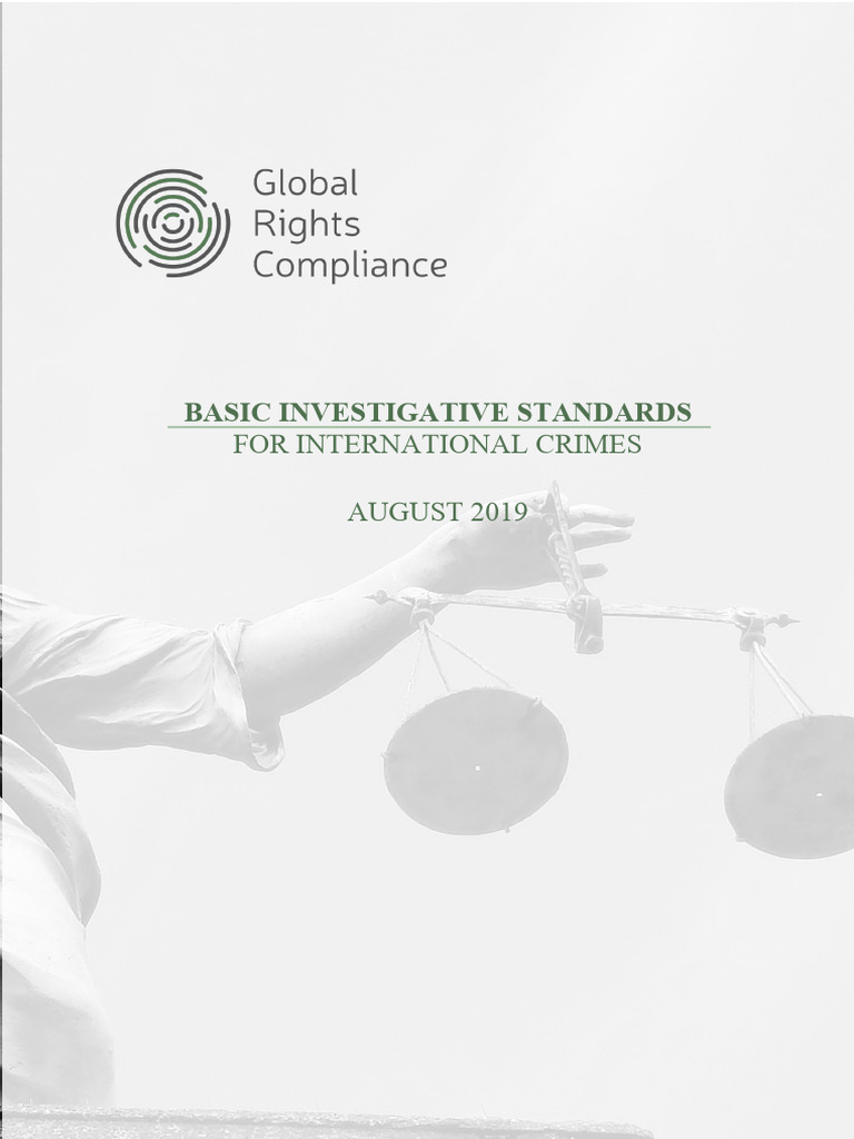 Basic Investigative Standards For International Crimes Hard | PDF ...
