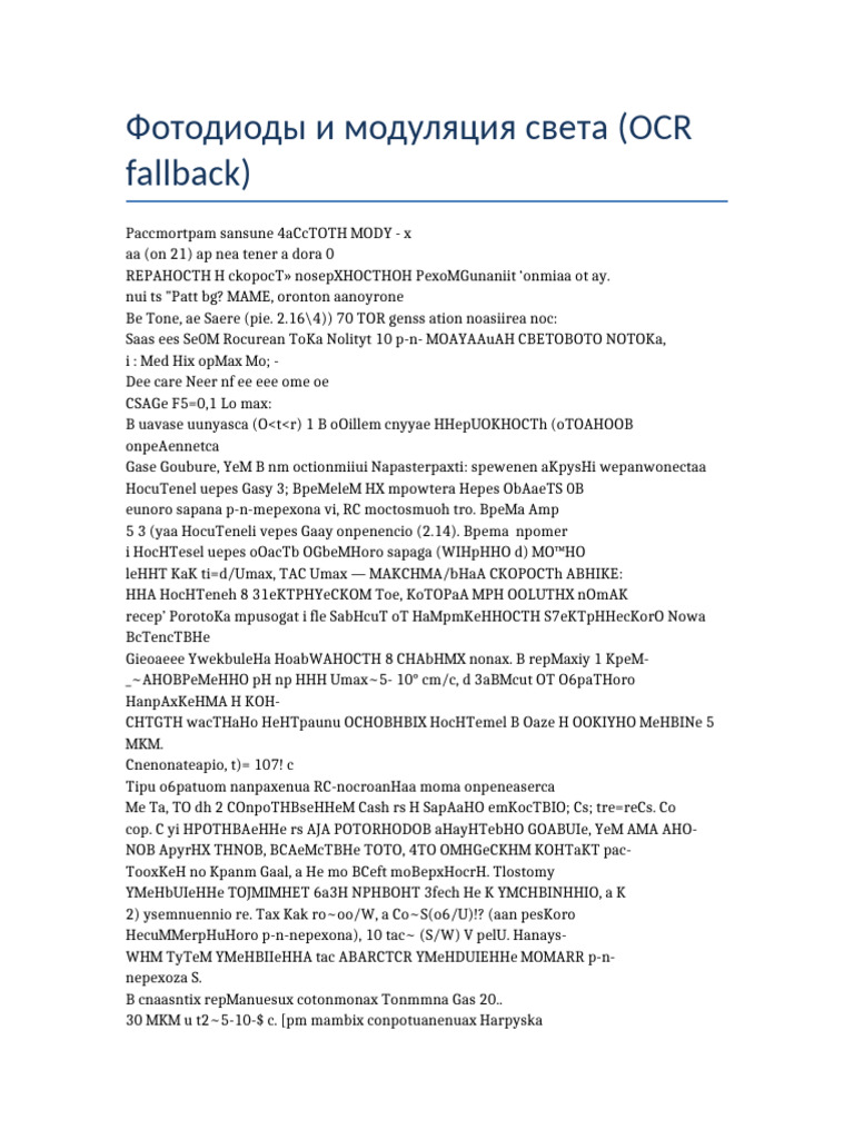 Fotodiodlar Matni Fallback | PDF