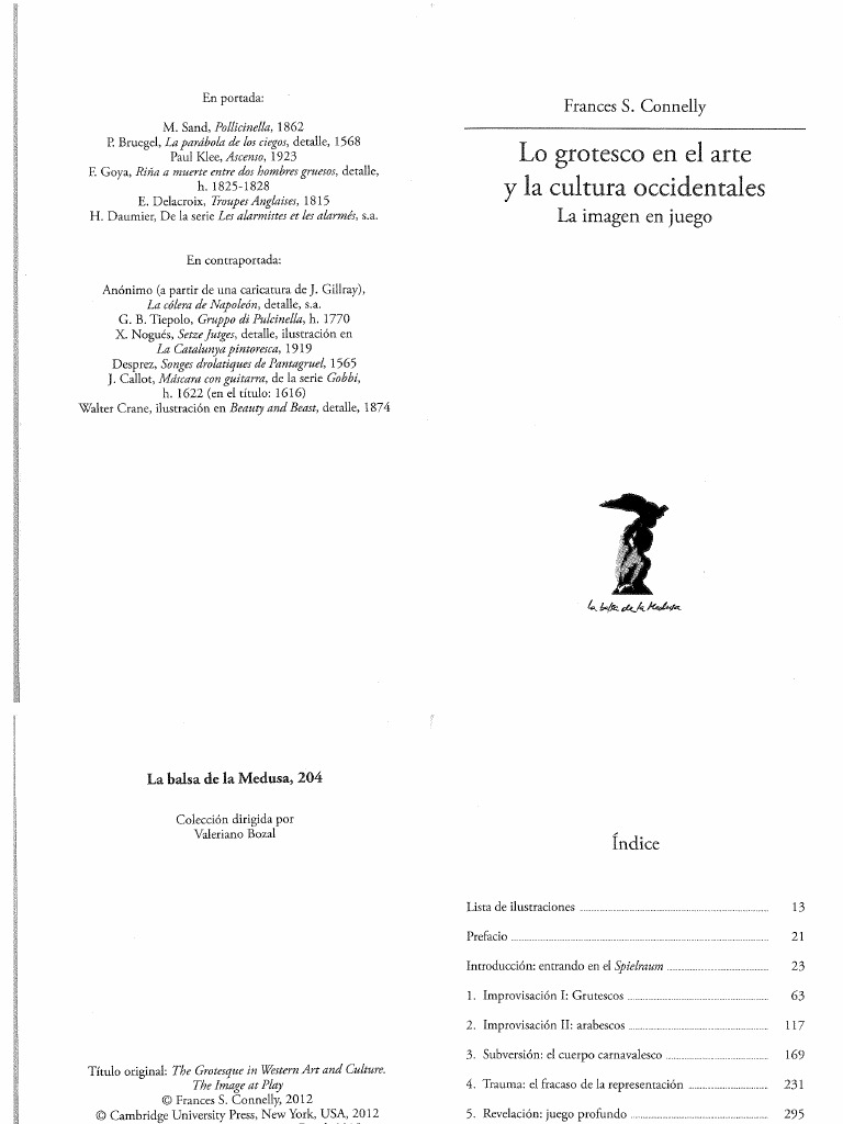 LO GROTESCO EN EL ARTE Y LA CULTURA OCCIDENTAL F. Connelly | PDF